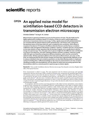 Veröffentlichungen der Universität / An applied noise model for ...